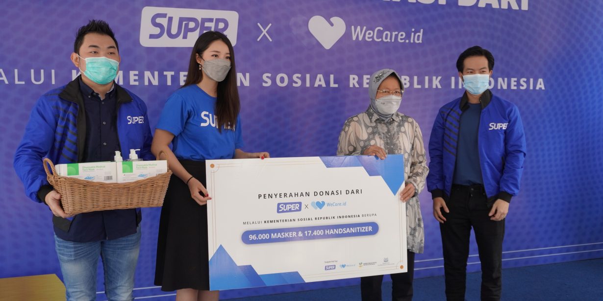 Aplikasi Super Salurkan Donasi Rp 1,6 M Melalui Kementerian Sosial RI