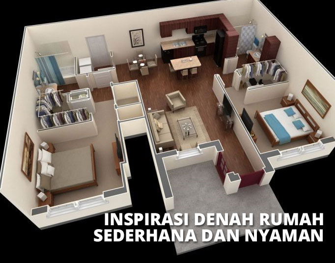 15 Ide Denah Rumah Modern Minimalis yang Bikin Nyaman
