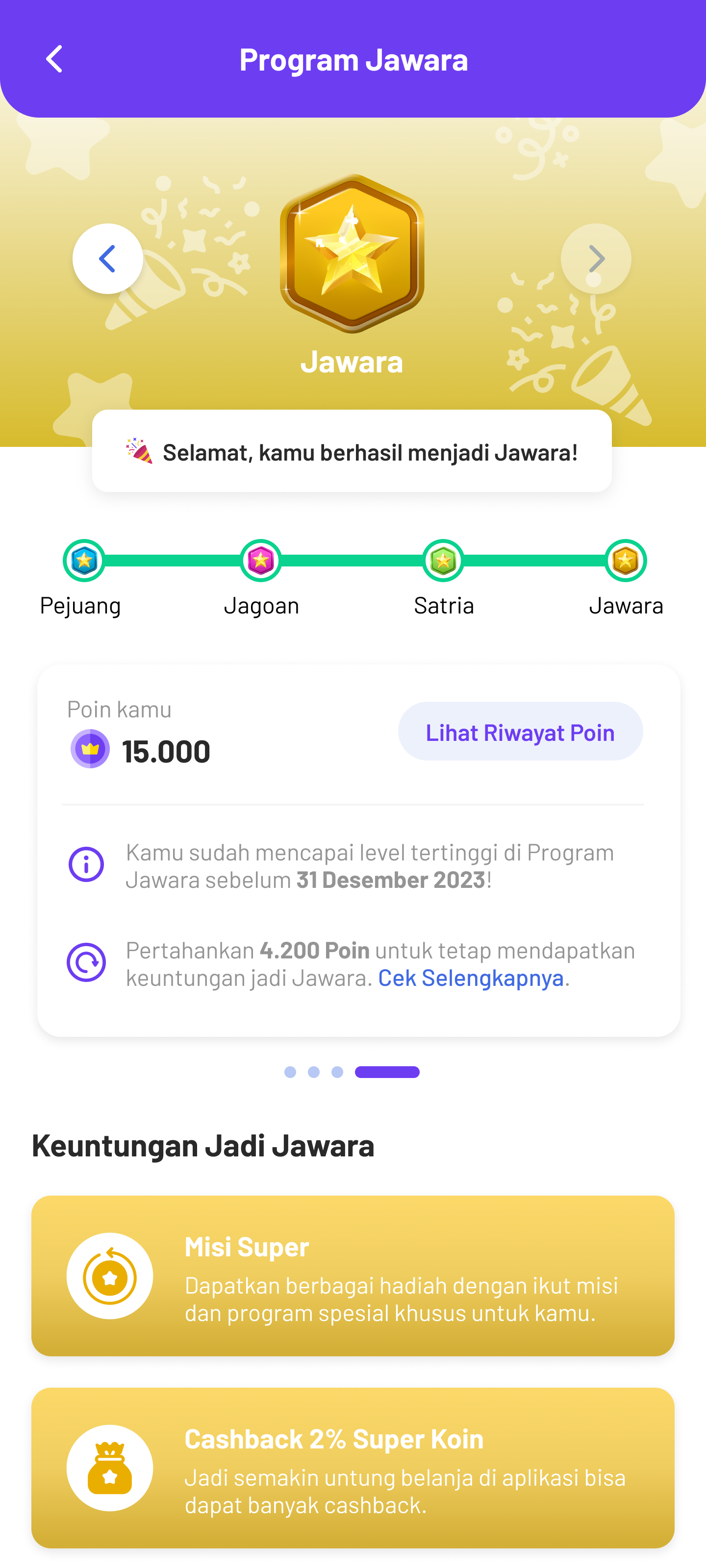 BARU di Aplikasi Super, Belanja Jadi Makin Untung dengan Mulai Kumpulkan Poin dari Program ...