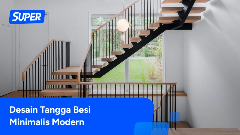 10 Desain Tangga Besi Minimalis Cantik nan Elegan