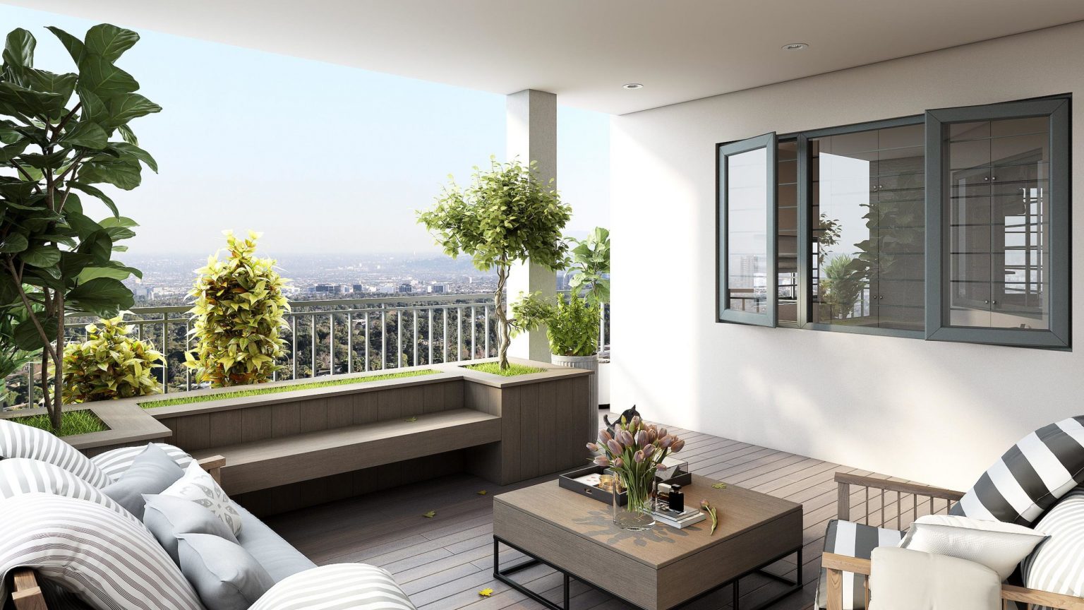 15 Ide Balkon Minimalis Modern yang Cozy dan Estetik Abis!