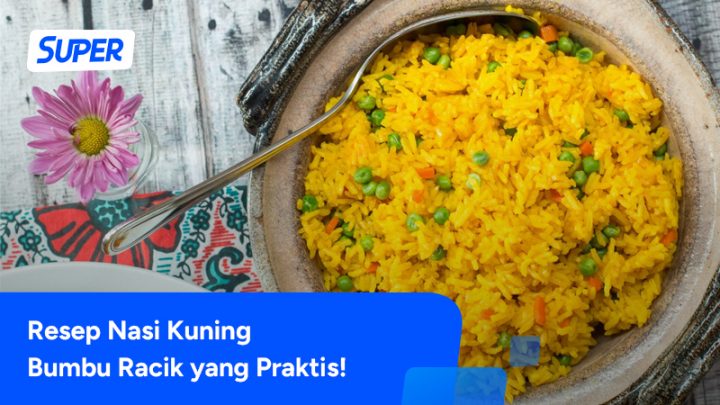Cara Buat Nasi Kuning dengan Bumbu Racik, Praktis!